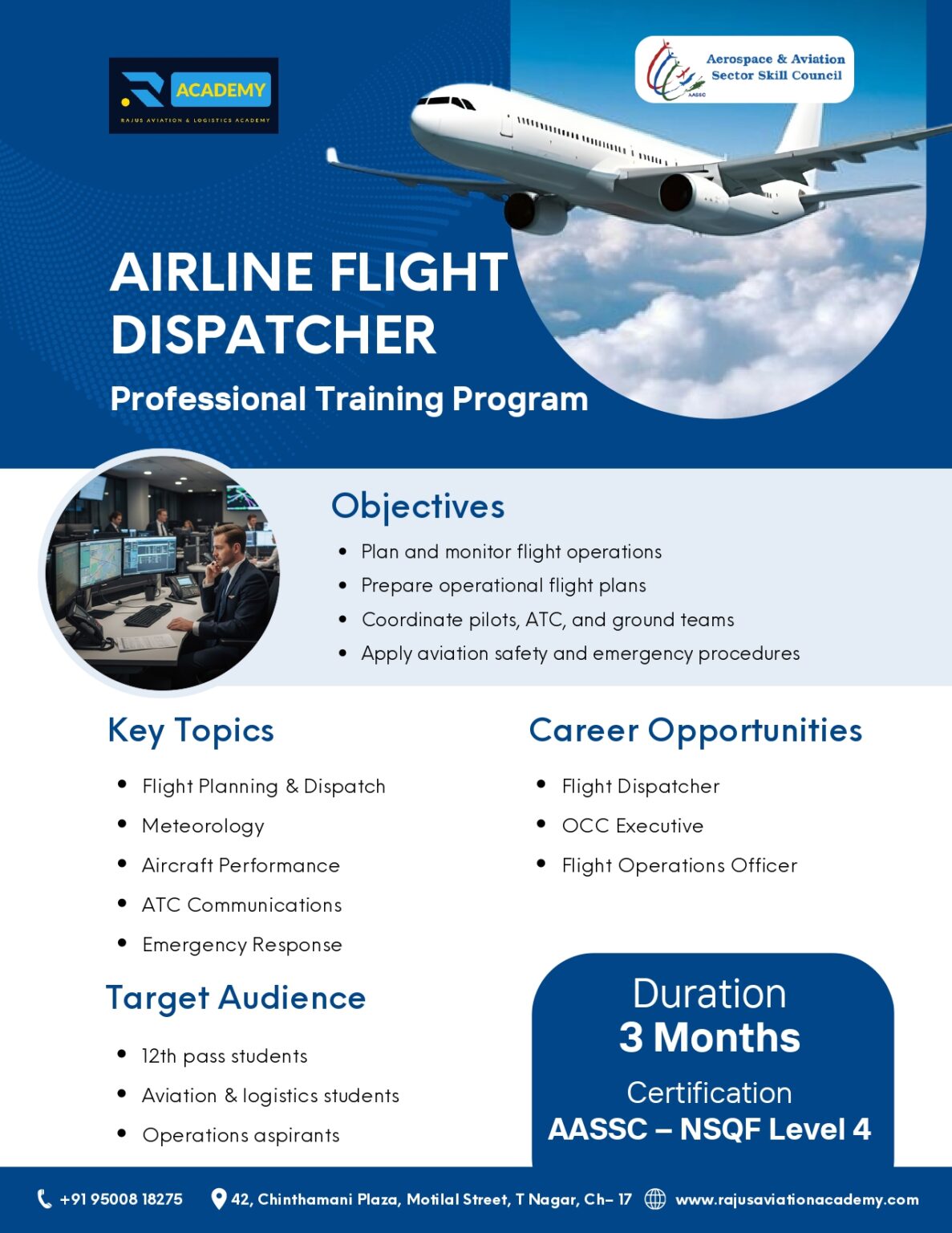 Airline Flight Dispatcher – RajusaviationAcademy