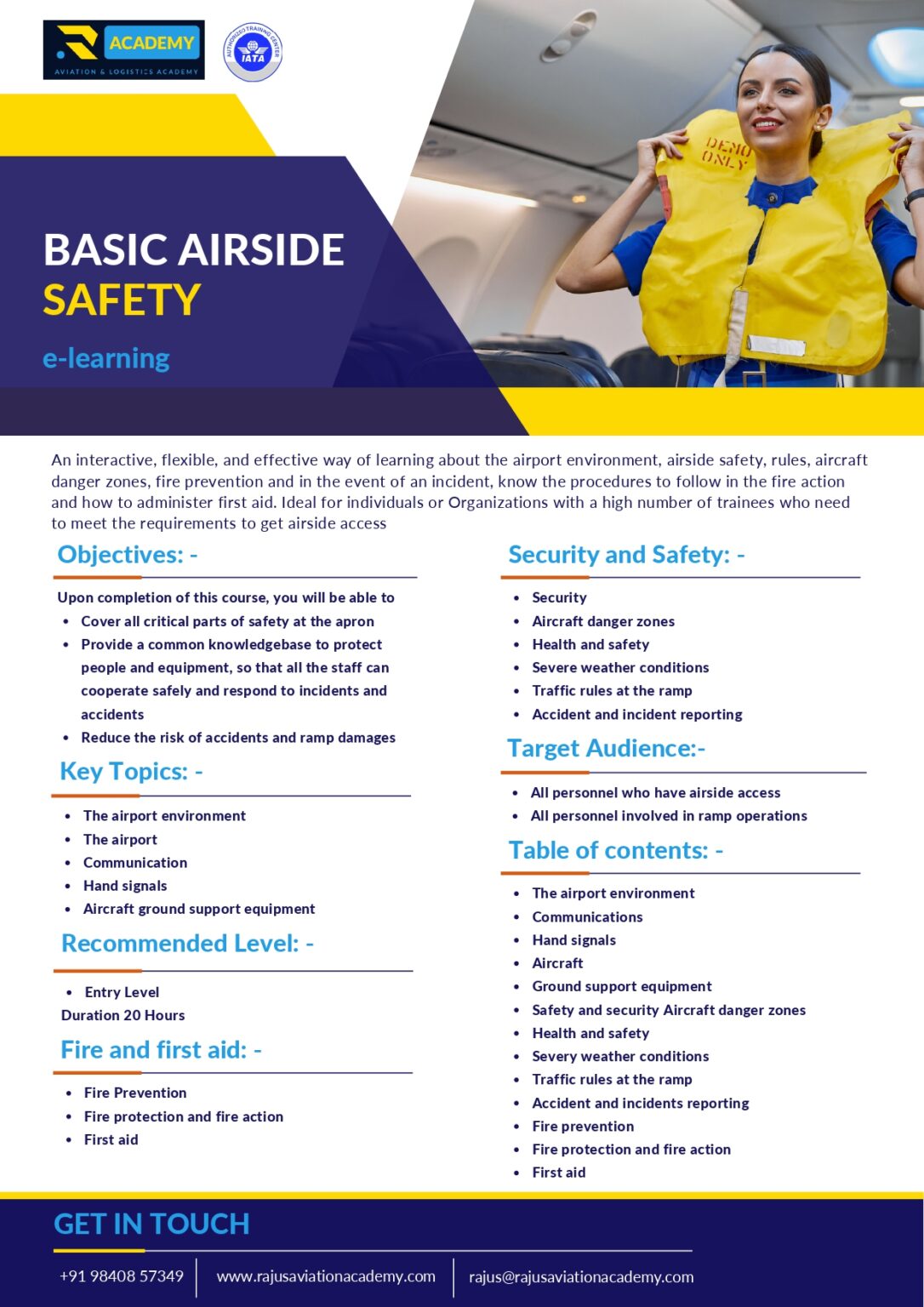 BASIC AIRSIDE SAFETY – RajusaviationAcademy